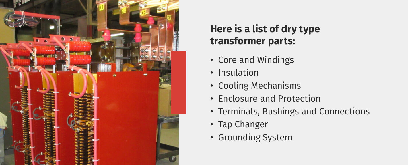 The Different Parts and Components of Dry Type Transformers