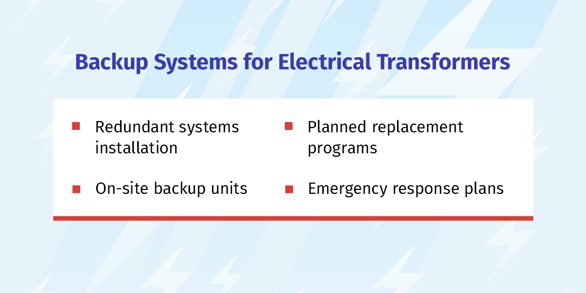 Effective Backup Systems to Mitigate Transformer Downtime